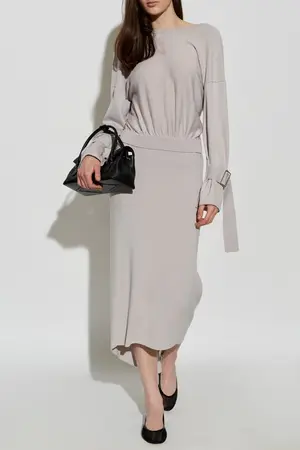 LANVIN Ballet Flats With Mesh Upper And Leather Insole