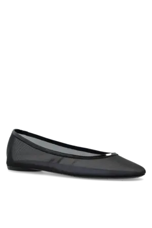 LANVIN Ballet Flats With Mesh Upper And Leather Insole