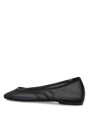 LANVIN Ballet Flats With Mesh Upper And Leather Insole