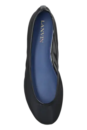 LANVIN Ballet Flats With Mesh Upper And Leather Insole