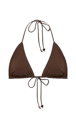 Jacquemus Jacquemus Triangle Bikini Top Brown