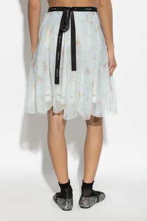 Marc Jacobs Floral Motif Midi Skirt