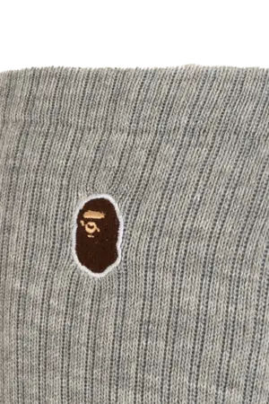 A BATHING APE Logo Socks