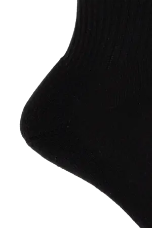 A BATHING APE Crew Socks With Embroidered Logo - Black