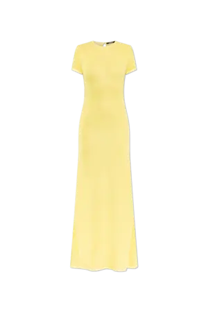 Jacquemus Short-sleeve Maxi Dress With Cut-out Detail