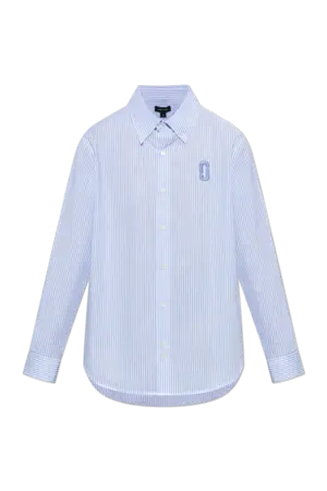 Marc Jacobs Striped Cotton Shirt With Embroidered Logo