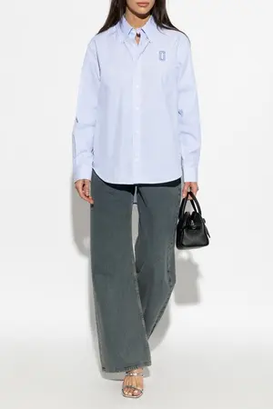 Marc Jacobs Striped Cotton Shirt With Embroidered Logo
