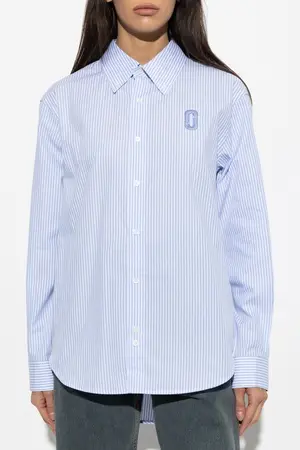 Marc Jacobs Striped Cotton Shirt With Embroidered Logo