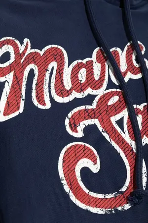 Marc Jacobs Oversized Logo Hoodie - Navy Blue