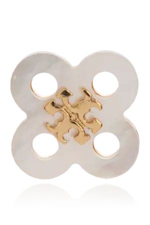 Tory Burch Mother-of-pearl Clover Stud Earrings