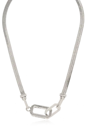 ALLSAINTS Tone Brass Link Necklace - Silver