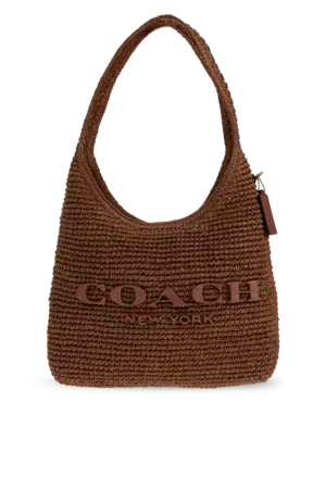 COACH Brooklyn 28 Raffia Shoulder Bag