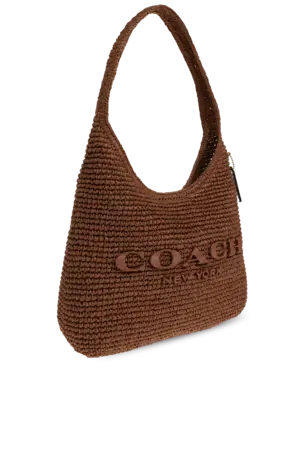 COACH Brooklyn 28 Raffia Shoulder Bag