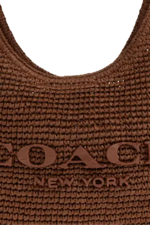 COACH Brooklyn 28 Raffia Shoulder Bag