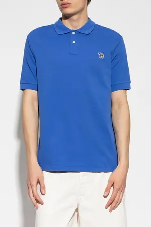 Paul Smith Polo With Patch - Blue