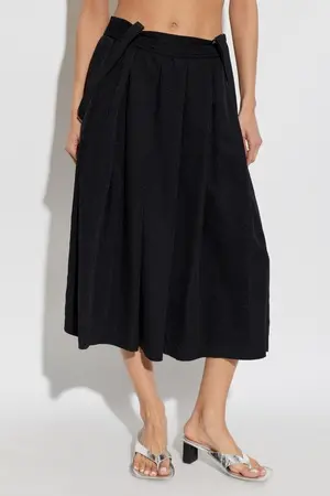 Comme Des Garçons Midi Skirt With Detachable Suspenders