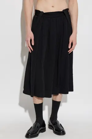 Comme Des Garçons Midi Skirt With Detachable Suspenders