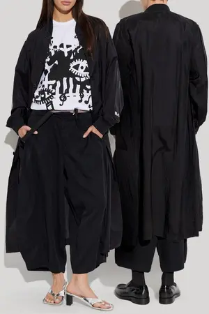 Comme Des Garçons Printed Logo Coat