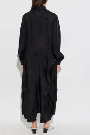 Comme Des Garçons Printed Logo Coat