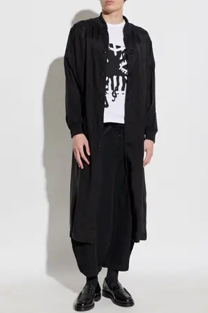 Comme Des Garçons Printed Logo Coat