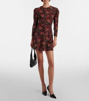 Gucci Floral Silk Mini Dress