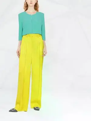 Patrizia Pepe Emerald Cropped Jacket