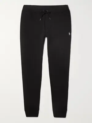 Polo Ralph Lauren Slim-fit Tapered Jersey Sweatpants - Black