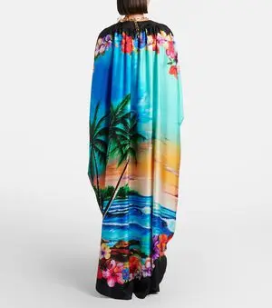Dolce & Gabbana Printed Silk Kaftan