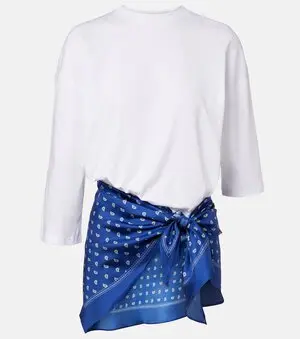 Christopher Esber Silk-trimmed Cotton Beach Cover-up - White