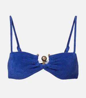 Christopher Esber Cotton-blend Terry Bra Top - Blue