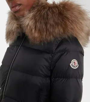 Moncler Boedic Shearling-trimmed Down Coat