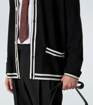 Valentino Garavani Vlogo Virgin Wool Cardigan