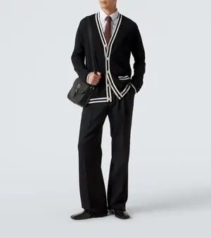 Valentino Garavani Vlogo Virgin Wool Cardigan