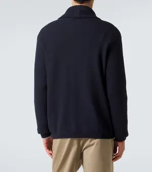 Valentino Garavani Virgin Wool Shawl Collar Cardigan