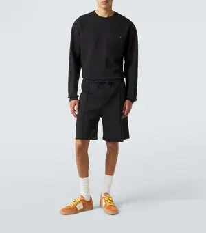 Valentino Garavani Cotton-blend Jersey Shorts