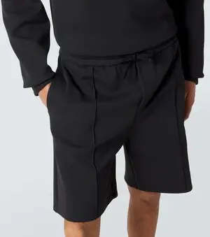 Valentino Garavani Cotton-blend Jersey Shorts