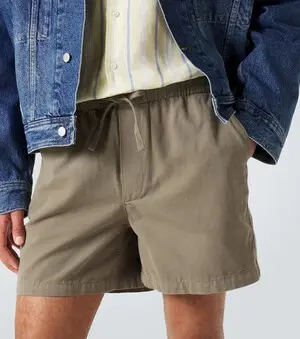 FRAME Canvas Shorts Military Khaki