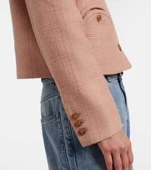 BLAZÉ MILANO Shamo Cotton-blend Jacket - Pink
