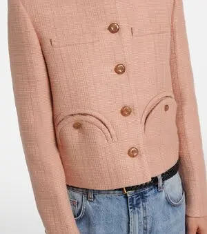BLAZÉ MILANO Shamo Cotton-blend Jacket - Pink