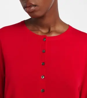 LESET James Wool Cardigan - Red