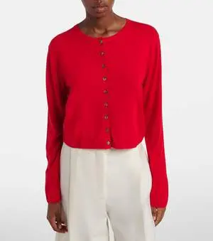 LESET James Wool Cardigan - Red