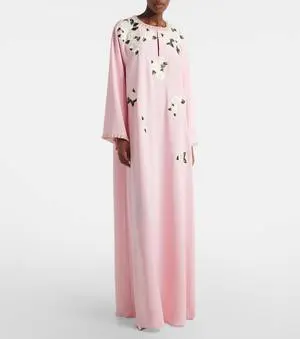 Carolina Herrera Embroidered Floral Kaftan