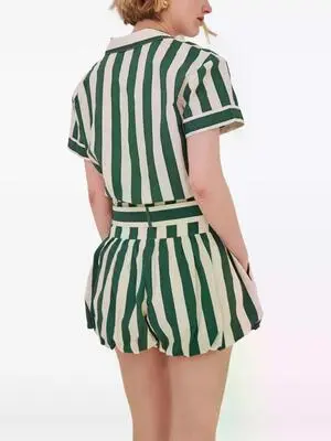Cara Cara Ray Striped Belted Shorts