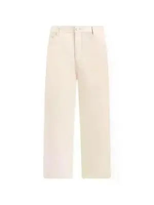 Manière De Voir Cream Relaxed Fit Jeans - Neutrals