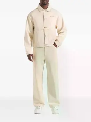 Manière De Voir Maniere De Voir Cream Relaxed Fit Denim Jeans