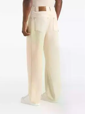 Manière De Voir Maniere De Voir Cream Relaxed Fit Denim Jeans