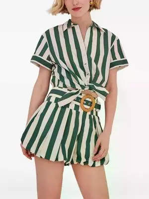 Cara Cara Asbury Striped Cropped Shirt