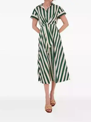 Cara Cara Asbury Striped Shirt Midi Dress
