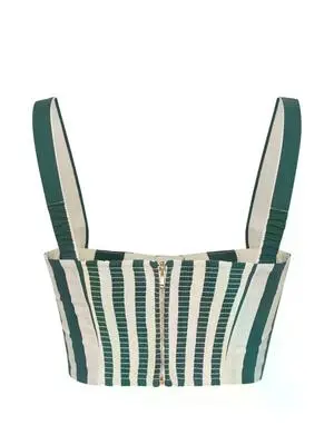 Cara Cara Claudine Striped Sweetheart Neck Top