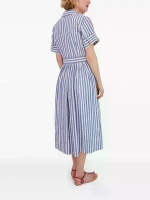Cara Cara Malena Striped Seersucker Midi Dress